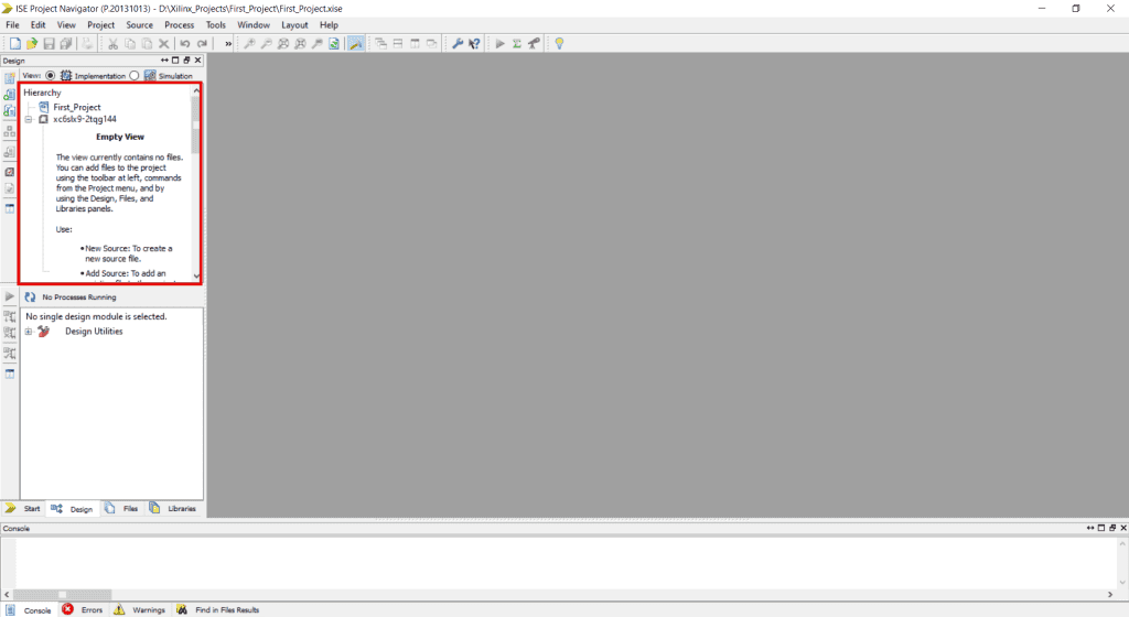 How to Create Your First Project in Xilinx ISE Design Suite - FPGATEK