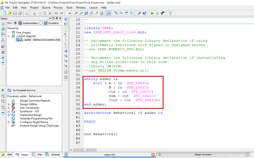 How to Create Your First Project in Xilinx ISE Design Suite - FPGATEK